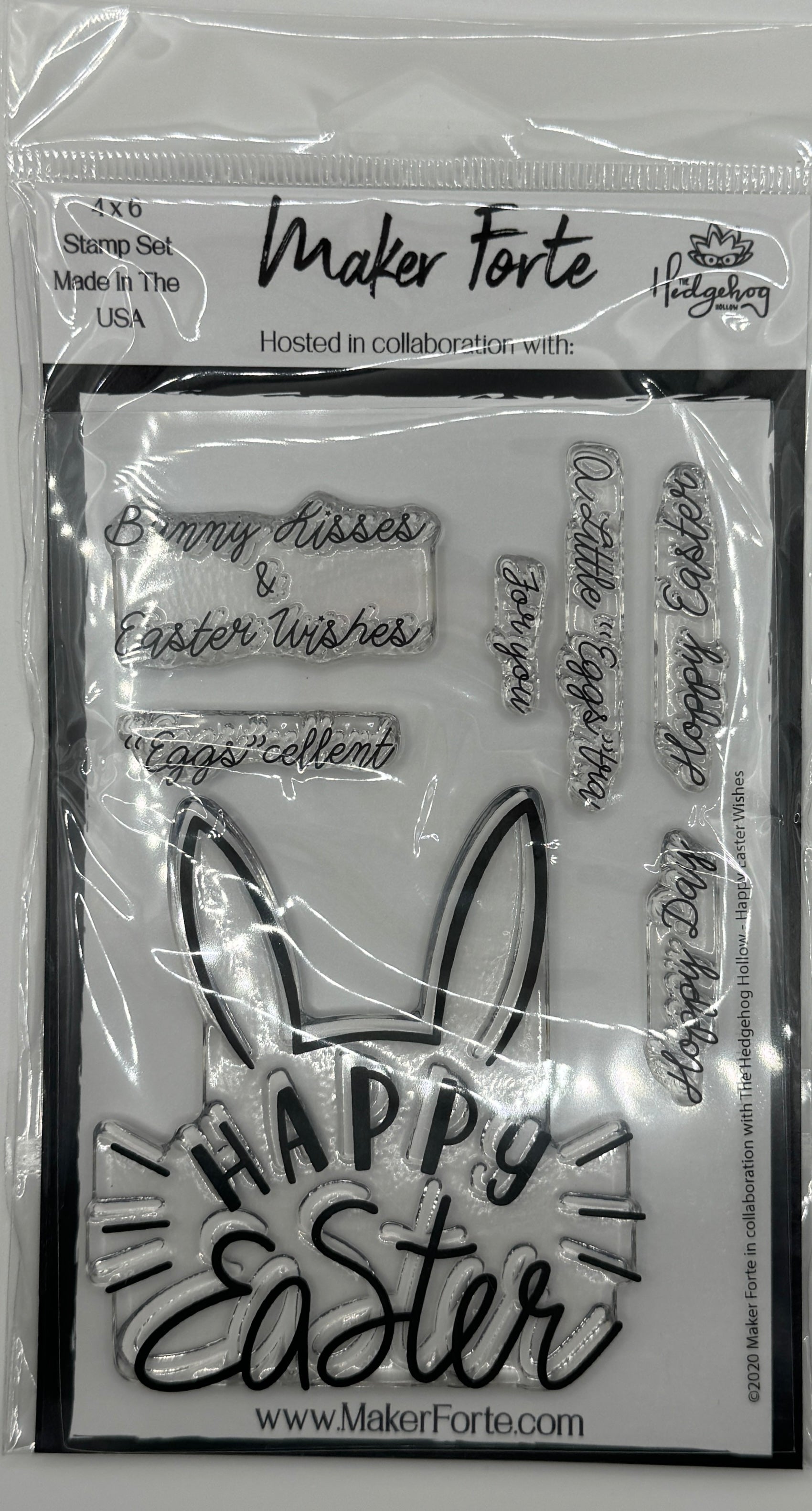 Happy Easter Wishes 4x6 Stamp Set | Bunny Easter Sentiments | Spring C ...