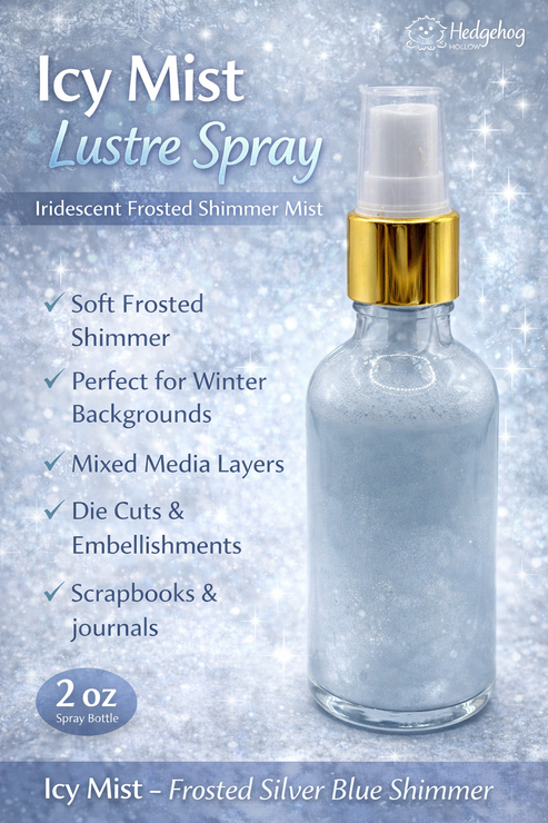 Icy Mist Lustre Spray – Frosted Silver Blue Iridescent Shimmer Mist fo ...