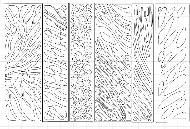 Texture Panels Stencil Set – Modular Background Builders (Set of 7 ...